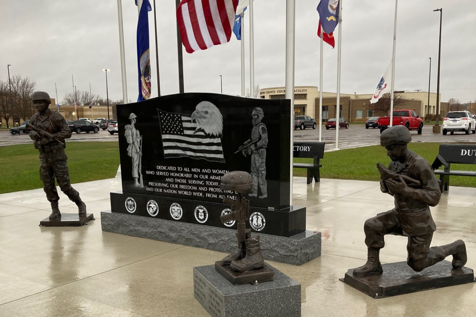 Veteran Soldier Statues – Cast Aluminum Life-Sized Statues for Veteran ...